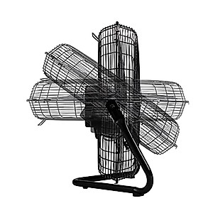 Lasko Metal Commercial Grade Electric Plug-In High Velocity Floor Fan with Wall Mount Option and Remote Control for Indoor Home, Bedroom, Garage, Basement, and Work Shop Use, Black H20660 Large