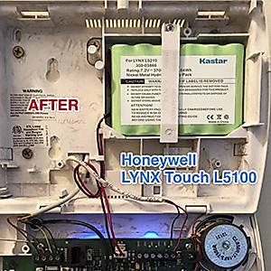 Kastar Battery Replacement for Honeywell Ademco Genuine LYNXRCHKIT-SHA Lynx Backup Battery, 300-03866, LCP500-4B, OSA214, Lynx Plus, Lynx 5100 5200 5210 5300 7000, Lyric Keypad LCP500-L Controller