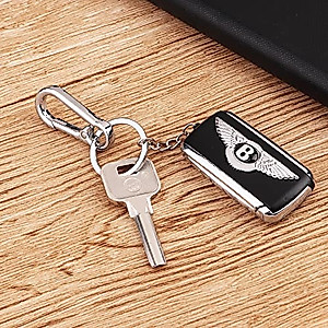 erduoduo 6 Pack keyring clip，Keychain Holder,Heavy Duty Carabiner Clip, Key Ring Chain Holder,Keychain Clip Organizer for Car/Key Finder, Clip for Keys