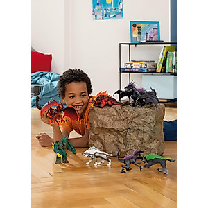schleich ELDRADOR CREATURES - Lava Dragon, ELDRADOR CREATURES Red Dragon Toy Figurine with Moveable Wings, For Children Ages 7+