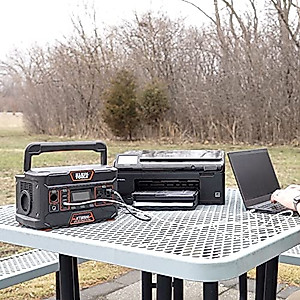 Klein Tools KTB500 Portable Power Station, 505Wh Lithium-Ion Power Station, 120V/500W Pure Sine Wave AC Power, Solar Panel Compatible