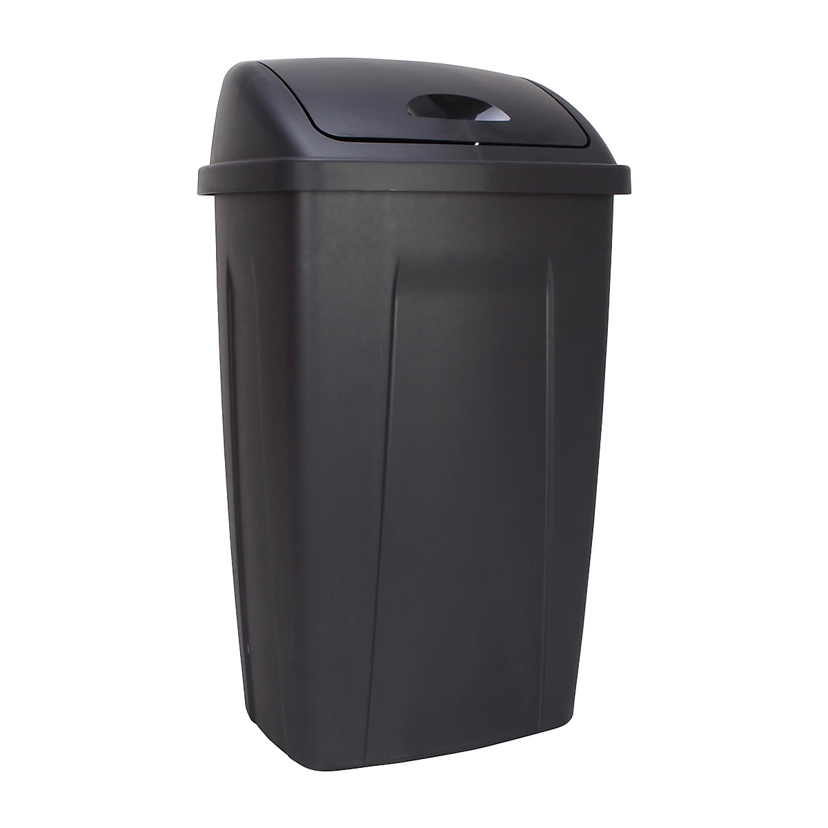 BHCHA 13 Gallon Trash Can, Plastic Swing Top Kitchen Garbage Trash Can
