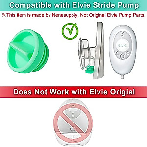 Nenesupply 4pc Duckbill Valves Compatible with Elvie Stride Pump Parts Replacement Parts Breast Pump Parts Momcozy Tsrete Wearable Pumps Spectra CaraCup Not Original Elvie Pump Parts Accessories