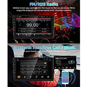 2+32G Android Stereo for Honda Civic 2013 2014 2015 2016 2017 Support Wireless Carplay&Android Auto with 9 inch Touchscreen GPS Navigation Bluetooth USB WiFi FM/RDS Radio Receiver Backup Camera