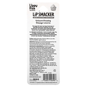 Lip Smacker Lippy Pals Swirls Unicorn, Flavored Moisturizing & Smoothing Soft Shine Lip Balm, Hydrating & Protecting Fun Tasty Glossy Finish, Cruelty-Free & Vegan - Unicorn Frosting