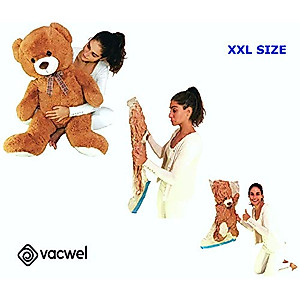 Vacwel 3-Pack XXL - Vacuum Storage Bags - Space Saver Bags for Clothes Storage – XL Comforters - Mattress Topper - Blanket Storage – Vacuum Sealer Bags – Ziplock Sealed - 3x XXL Bags (47x35in) - Bonus 1x Large Bag (32x21in)