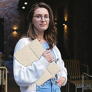 Miwasion Woven Fabric Laptop Sleeve Bag 13-13.6 inch,Compatible with Air 13 inch M2 2022 A2681 M1 A2337 A2179 A1932/Pro 13