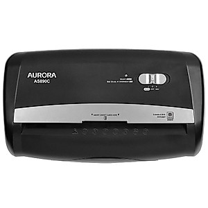 Aurora AS890C 8-Sheet Cross-Cut Paper/Credit Card Shredder with Basket