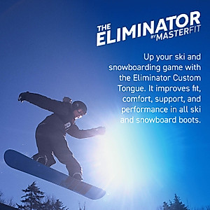 Eliminator Ski Shin Guards, Adult Shin Guards for Ski and Snowboard, Foam Shin Guards, Snowboard Boot Volume Reducer, Snowboard Shin Guard, Shin Protectors for Men and Woman, Large Soft Shin Guards