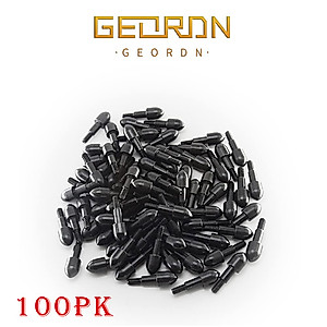 100 Grains Target Points Archery Field Points Arrow Tips Screw in Bullet and Combo Points for Crossbow Recurve Bow Compound Bow Hunting Shooting 100 PCS (11/32”-100 Grains Point-100 PK)