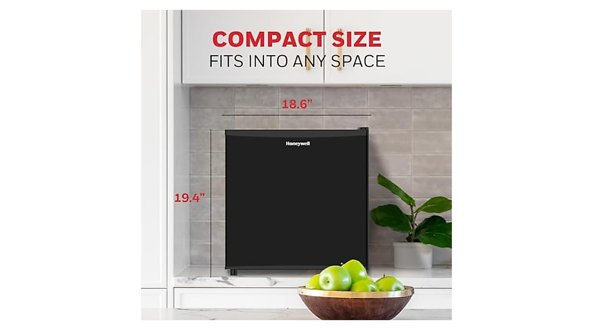 Honeywell Mini Compact Freezer Countertop, 1.1 Cubic Feet, Single Door ...