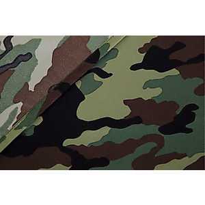 Chezmoi Collection Military Camo 4-Piece Sheet Set - Camouflage Army Green Printed Microfiber Soft Breathable Deep Pocket Sheets and Pillowcases Set, Full Size