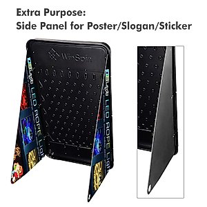 WinSpin 41"x25" Prize Drop Board Foldable Stand Disk Drop Board Game with 12 Playing Pucks for Carnival Tradeshow Party Live Stream