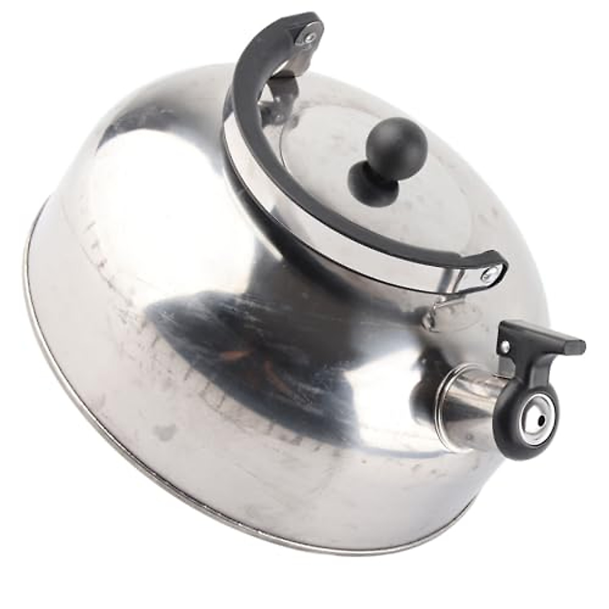 3L L Steel Whistling Tea Kettle Fast Heating One Touch Buttons Whistling Kettle With Insulated Handle For Home 3L L Steel Whistling