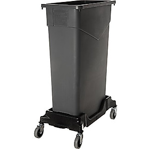 Carlisle FoodService Products TrimLine Plastic Dolly, 15-23 Gallons, Black