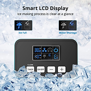 Agrestem Commercial Ice Maker Machine 350LBS/24H, Industrial Ice Mchine with 240LBS Large Storage Bin, Freestanding, Upgraded Compressor, Stainless Steel Large Ice Maker for Commercial/Restaurant/Bar