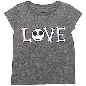 Disney Nightmare Before Christmas Jack Skellington Sally Big Girls 3 Pack T-Shirt 7-8