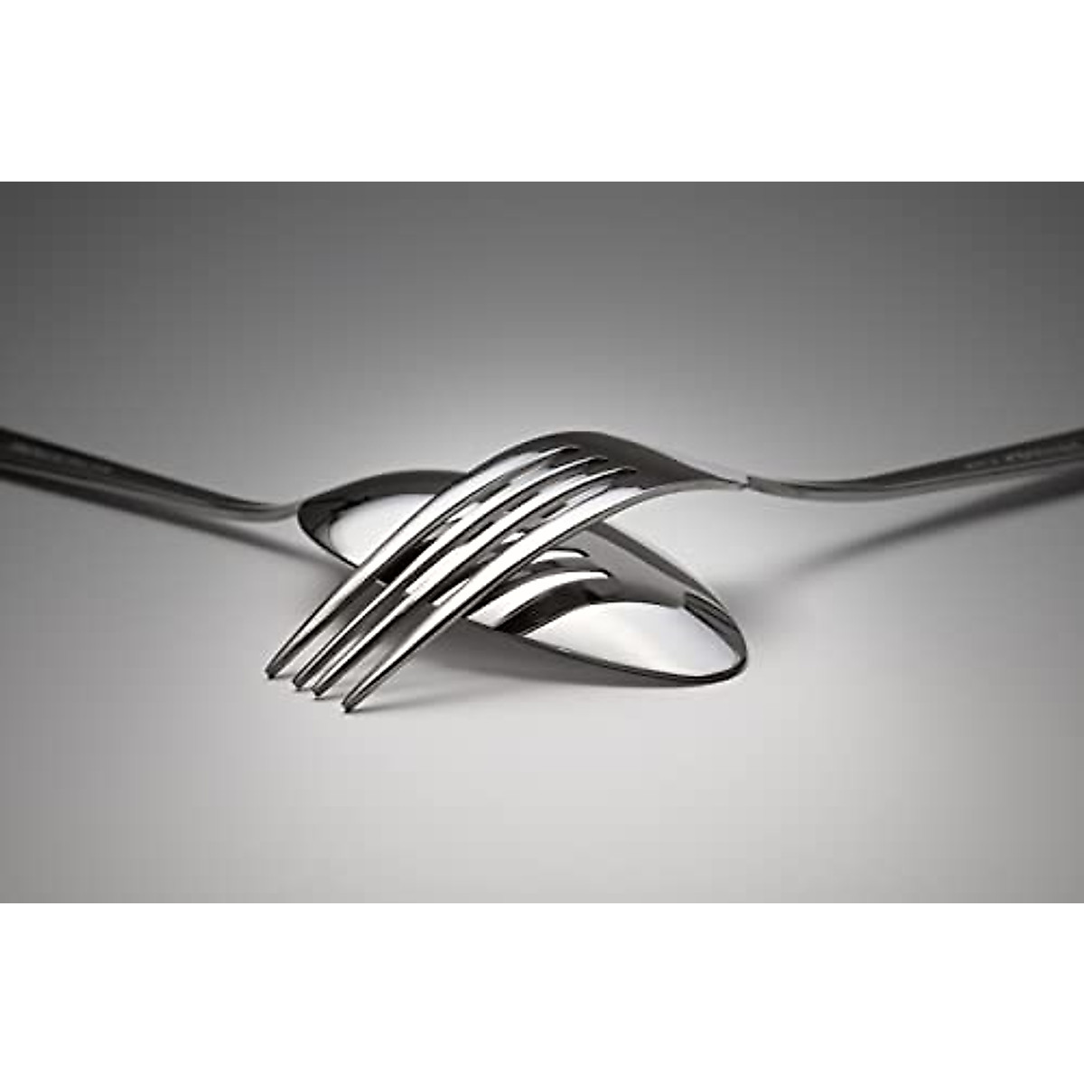 HSSPIRITZ 2 Pieces Good Morning Granny Funny Engraved Stainless Spoon Fork Set,Restaurant Dinner Spoon and Fork With Gift Box,Best Gifts for Grandma Mom Birthday Mother's Day Christmas