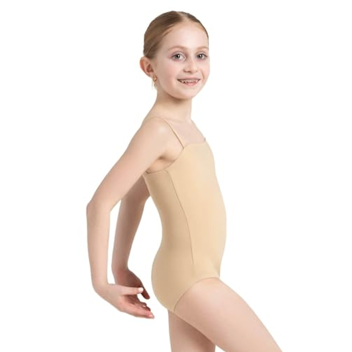 Capezio Camisole Leotard - Girls, Nude, Large