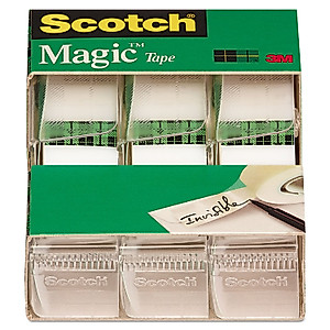 Scotch Brand Learning Resources MMM3105 Magic Tape 3/4 Inch X 300 Inches 3 ea, Translucent (55)