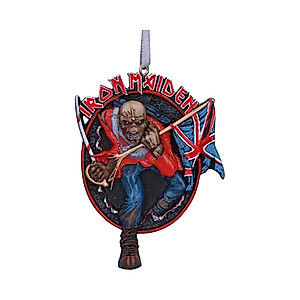 Nemesis Now Iron Maiden Trooper Hanging Ornament 8.5cm, Resin, Red, Officially Licensed Iron Maiden Merchandise, Eddie Iron Maiden Giftware, Cast in The Finest Resin, Expertly Hand-Painted