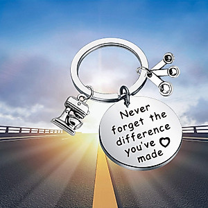 MYOSPARK Baker Keychain Baker Chef Gift Never Forget The Difference You've Made Gift for Baker Chef Pastry Maker (difference baking keychain)