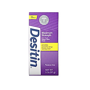 Desitin Maximum Strength Baby Diaper Rash Cream with 40% Zinc Oxide, Travel Size 2 Ounce