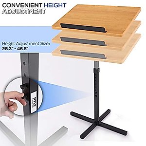 Pyle Portable Floor Lectern Podium Stand-Height Adjustable Steady Standing Design Teacher Speaker Lecture Classroom Presentation Stand, Laptop Computer Book Holder w/ Slanted Top Shelf PLCTND44,BLACK