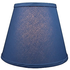 FenchelShades.com Lampshade 6" Top Diameter x 10" Bottom Diameter x 8" Slant Height 6x10x8" with Spider Attachment (Navy)