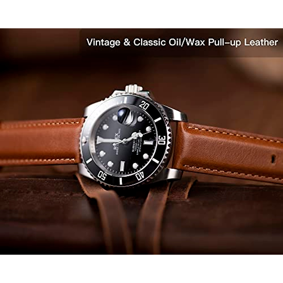 OTTOODY Leather Watch Bands Quick Release, Elegant Top Grain Leather Watch Straps for Men & Women, Choice of Color & Width - 18mm, 19mm, 20mm, 21mm or 22mm Wristbands Bracelet for Watch & Smartwatch