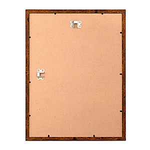 eletecpro 12x16 Picture Frames Set of 5, Gallery wall frame Display 8.5x11 Photo with Mat or 12x16 without Mat, Picture Frame Collage Wall Decor for Wall Mounting, Brown