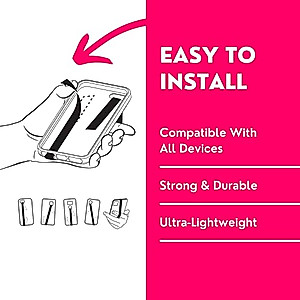 Phone Loops: Silicone Elastic Phone Grip Strap, Phone Holder for Hand, Small, Light and Discreet Slim Phone Strap Grip, Secure Phone Hand Holder and Phone Grip Strap