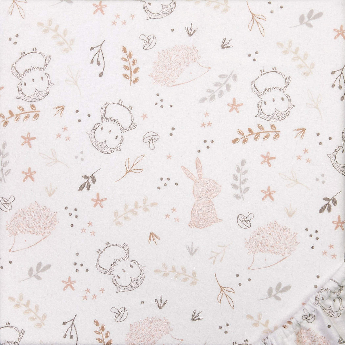Trend Lab Woodland Friends Flannel Fitted Crib Sheet (103771)