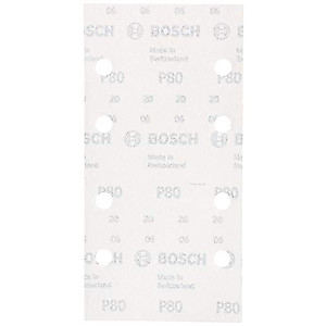 Bosch 2609256A82 Sanding Sheet Set for Orbital Sanders (10-Piece)