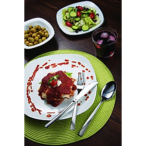 DANIALLI 80 Piece Silverware Set For 16, 18 10 Stainless Steel Silverware Set, Modern Sleek Flatware Set Includes Knife/Fork/Spoon & Long Teaspoon/Salad Fork Mirror-Polished & Dishwasher Safe Cutlery