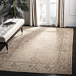 Safavieh Izmir Collection 10' x 14' Gold/Ivory IZM134D Hand-Knotted Traditional Premium New Zealand Wool Living Room Dining Bedroom Area Rug