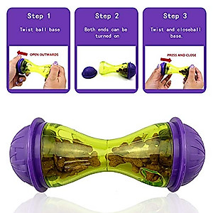 Cat Interactive Treat Dispenser Toy - Pet Slow Feeder Toy, Cat Food Dispensing Improve Intelligence IQ Puzzle Toy (4.33x1.77inch)