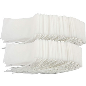 YGDZ Tea Filter Bags for Loose Tea, 200pcs Disposable Empty Loose Leaf Tea Bags (2.76 x 3.54 inch, 3.15 x 3.94 inch)