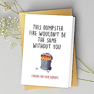 Funny Encouragement Card, Cute Thank You Card for Women Men, Appreciation Card for Coworker Boss, Moral Support Card