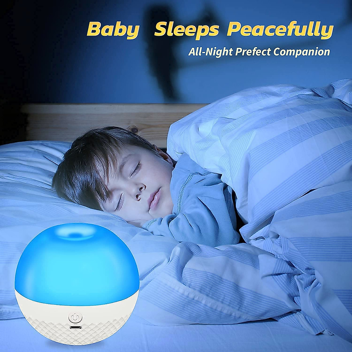 PUHPIG Night Light for Kids,Baby Bedside lamp Rechargeable LED Nursery Night Lights Bedroom Breastfeeding Light with Touch Sensor and Remote Control Portable Ambient Light for Home Décor,Kids Room