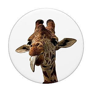 Giraffe Tongue! PopSockets PopGrip: Swappable Grip for Phones & Tablets