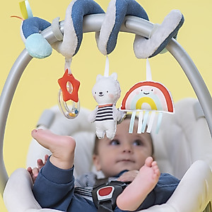 Baby Steps Hanging Rattles Spiral Plush Toys,Crib Toys,Stroller Toys, Car Seat Toys?Infant Toys 0-3?3-6 Months with Musical Plush Toys ?Stimulates Baby?s Senses and Motor Skills