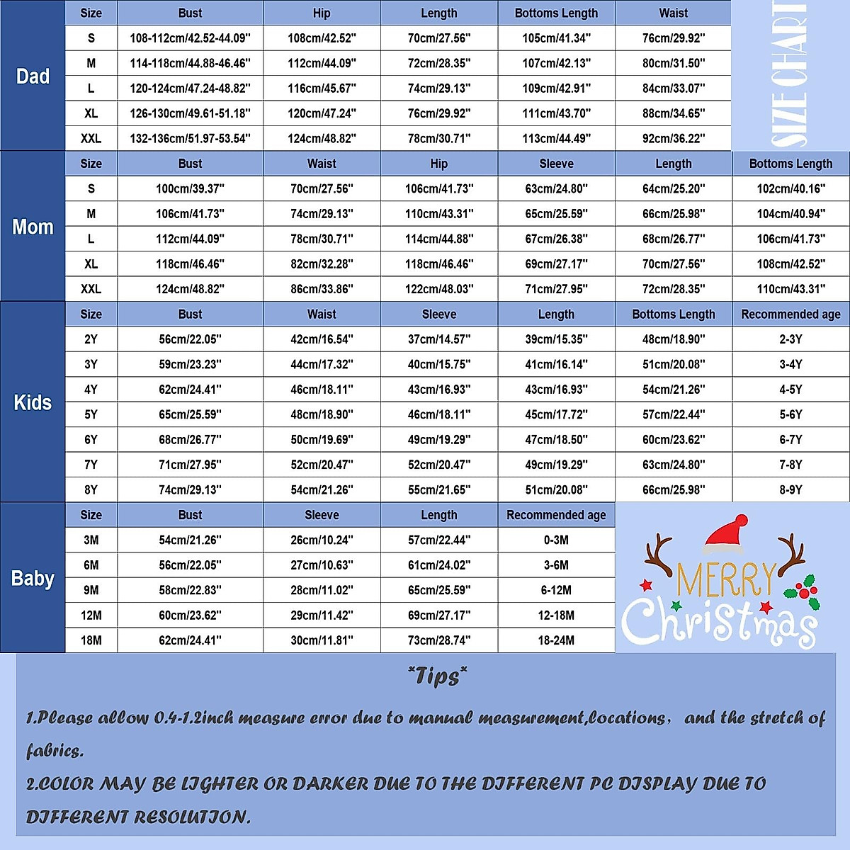 Christmas Pajamas for Family 2023 Matching Sets Xmas Long Sleeve Pj 2 Piece Set Festival Party Sleepwear Jammies(Women,11-Dark Gray,Large)
