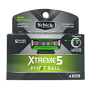 Schick Xtreme 5 PivotBall Men's Razor Refills, 4 Count (Pack of 2)