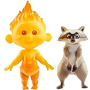 The Incredibles 2 Jack-Jack & Raccoon Action Figures 12" Scale