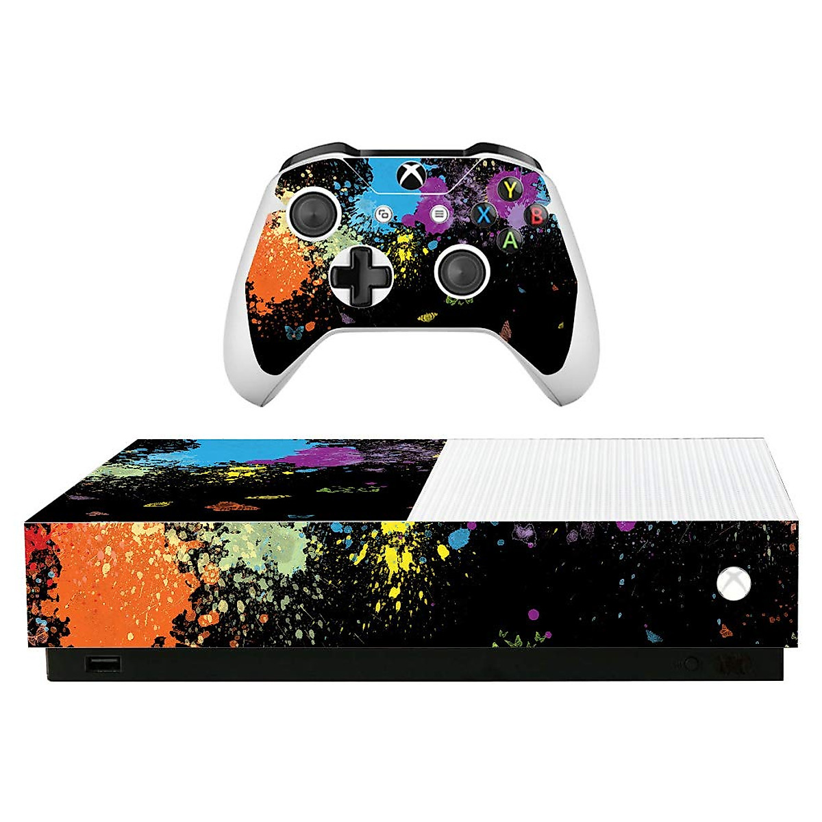 MightySkins Skin for Microsoft Xbox One S All-Digital Edition - Girly | Protective, Durable, and Unique Vinyl Decal wrap cover | Easy To Apply, Remove, and Change Styles | Made in the USA (MIXBONSDI-Girly)