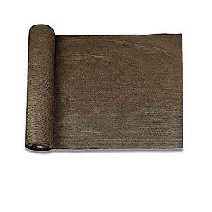 E&K Sunrise 12' x 24' Sun Shade Fabric Roll Outdoor Sun Shade Cover for Pergola Backyard Garden Patio Deck Greenhouse (Brown)