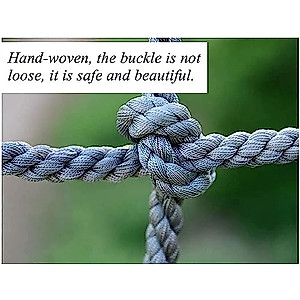 EkiDaz HXRW Rope Net Climbing Net for Kids Climbing Cargo Netting Outdoor Playing Rope Ladder Net Treehouse Net Playground Sets for Backyards (Size : 2 * 3m(6.6 * 9.9ft))