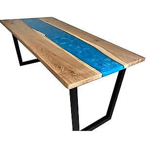 Epoxy Table, Live Edge Wooden Table, Epoxy Resin River Table, Natural Wood,Dining table, Natural Epoxy Table, Resin Table