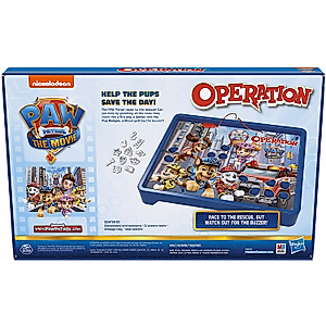 Operation Game: Paw Patrol The Movie Edition Board Game for Kids Ages 6 and Up, Nickelodeon Paw Patrol Game for 1 or More Players